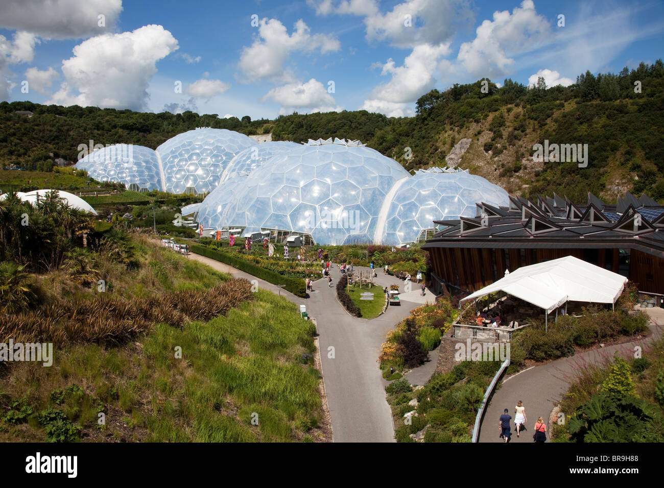 The Eden Project, botanical gardens, Cornwall, England designed by ...