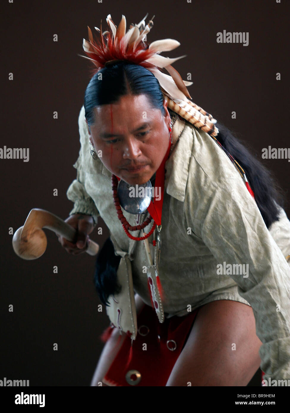 Cherokee, North Carolina - Cherokee man, member of the Warriors of ...