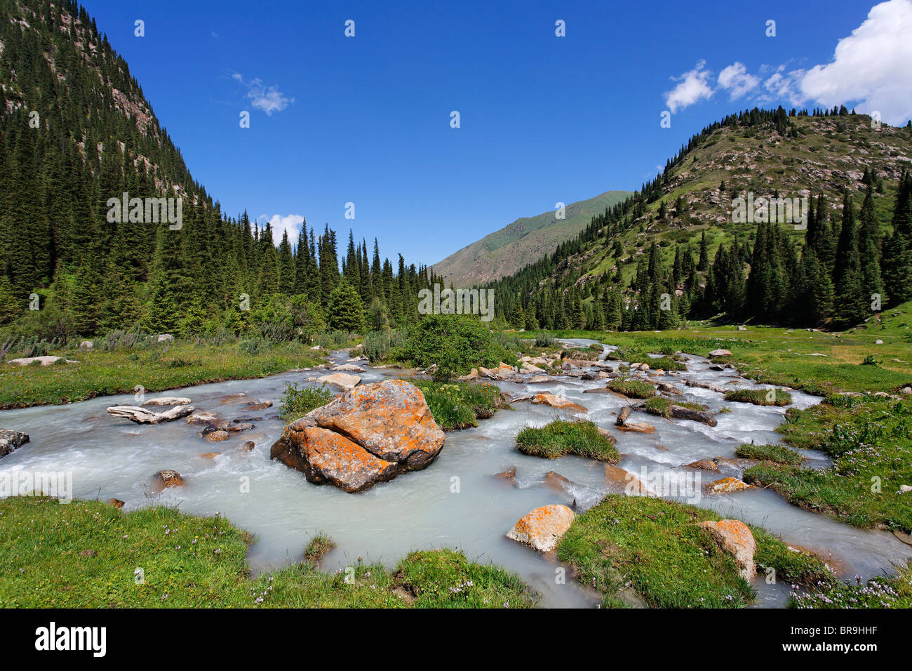 The Jeti Oghuz river, Jeti Oghuz Valley, Kyrgyzstan Stock Photo - Alamy