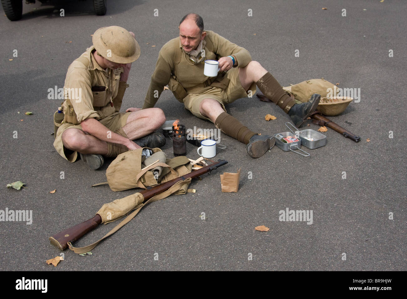 salute to the 1940's featuring reenactments of civilian life in the ...