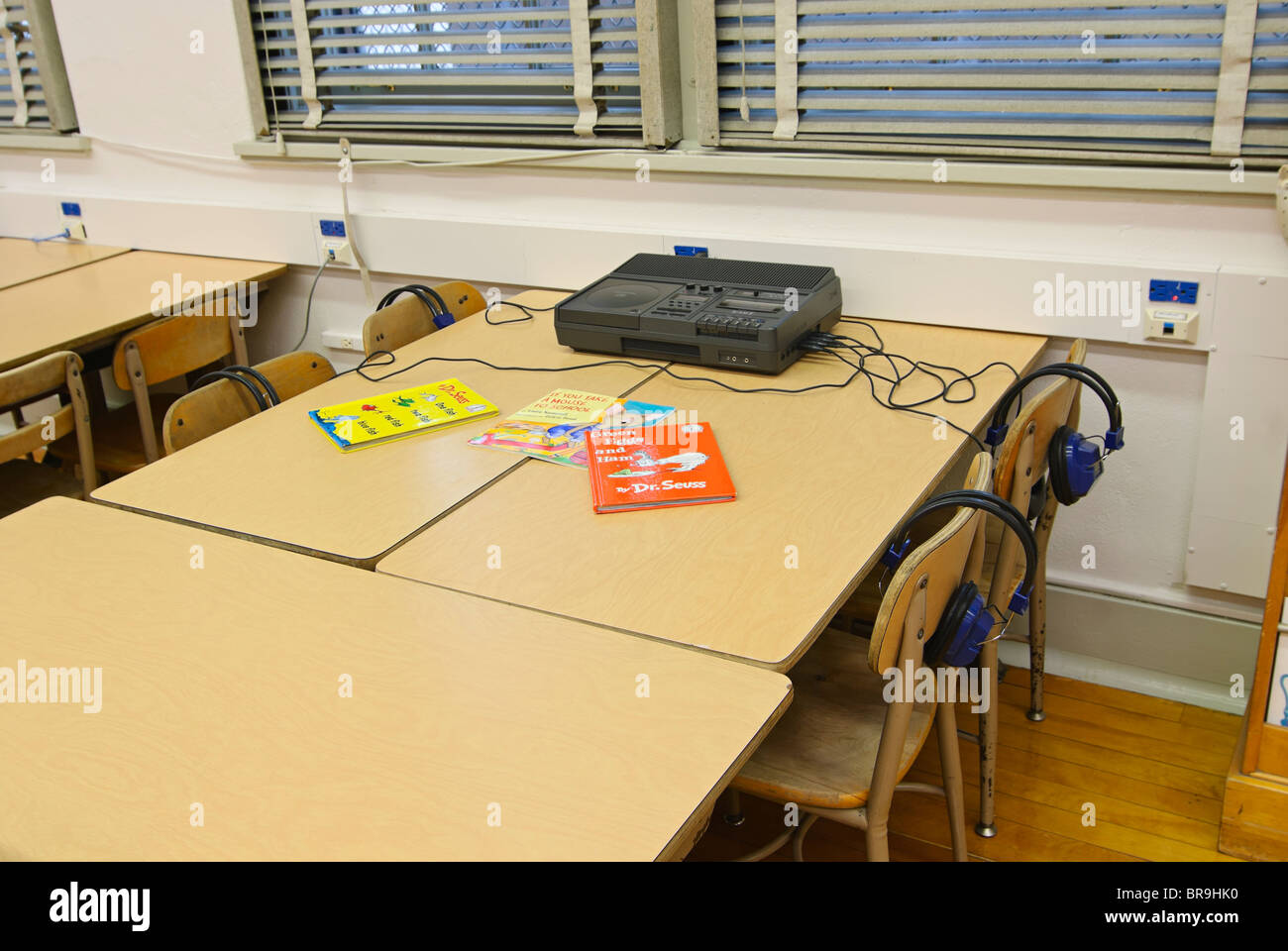 Kindergarten and First Grade classroom Stock Photo - Alamy