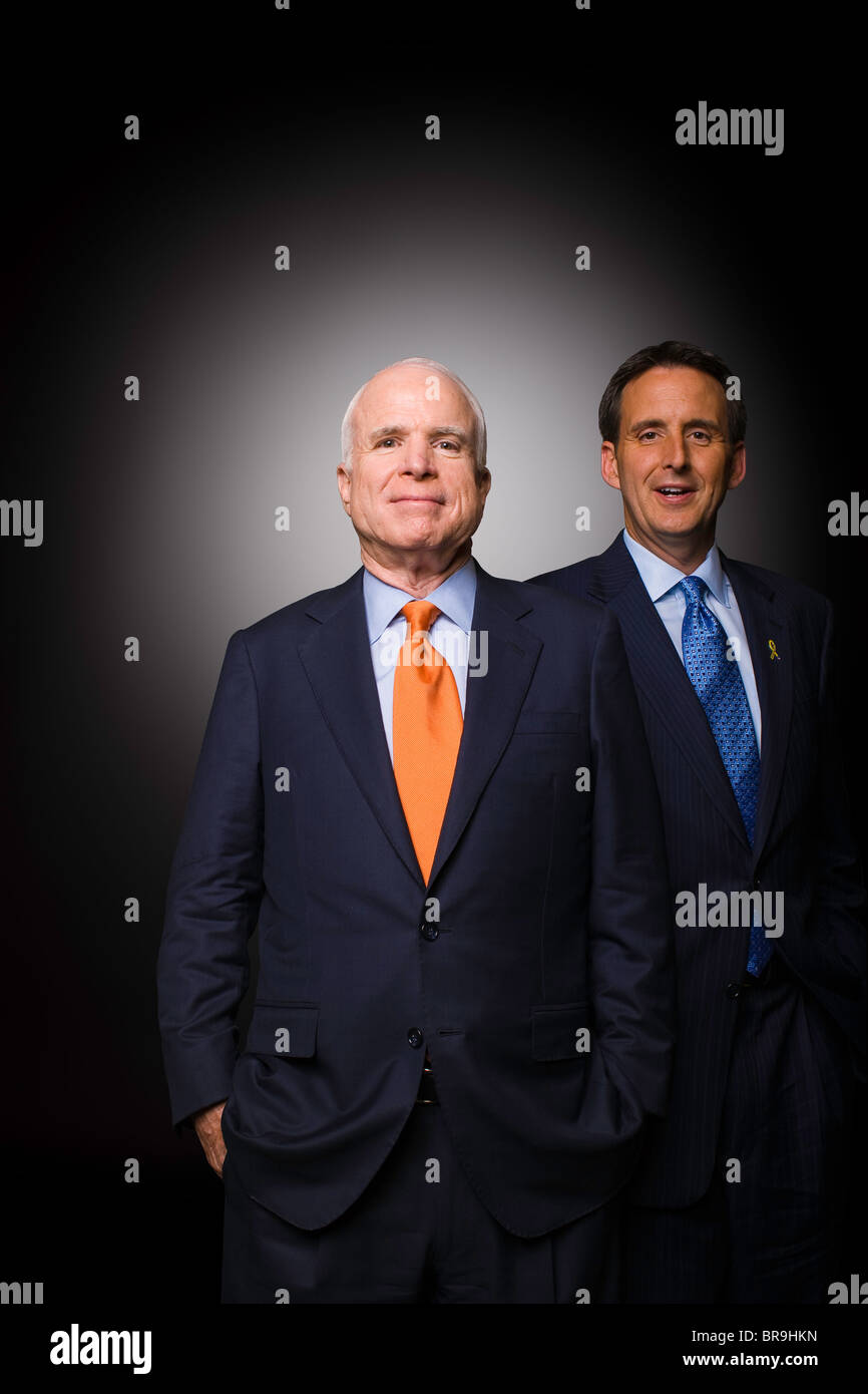 John McCain Tim Pawlenty Stock Photo - Alamy