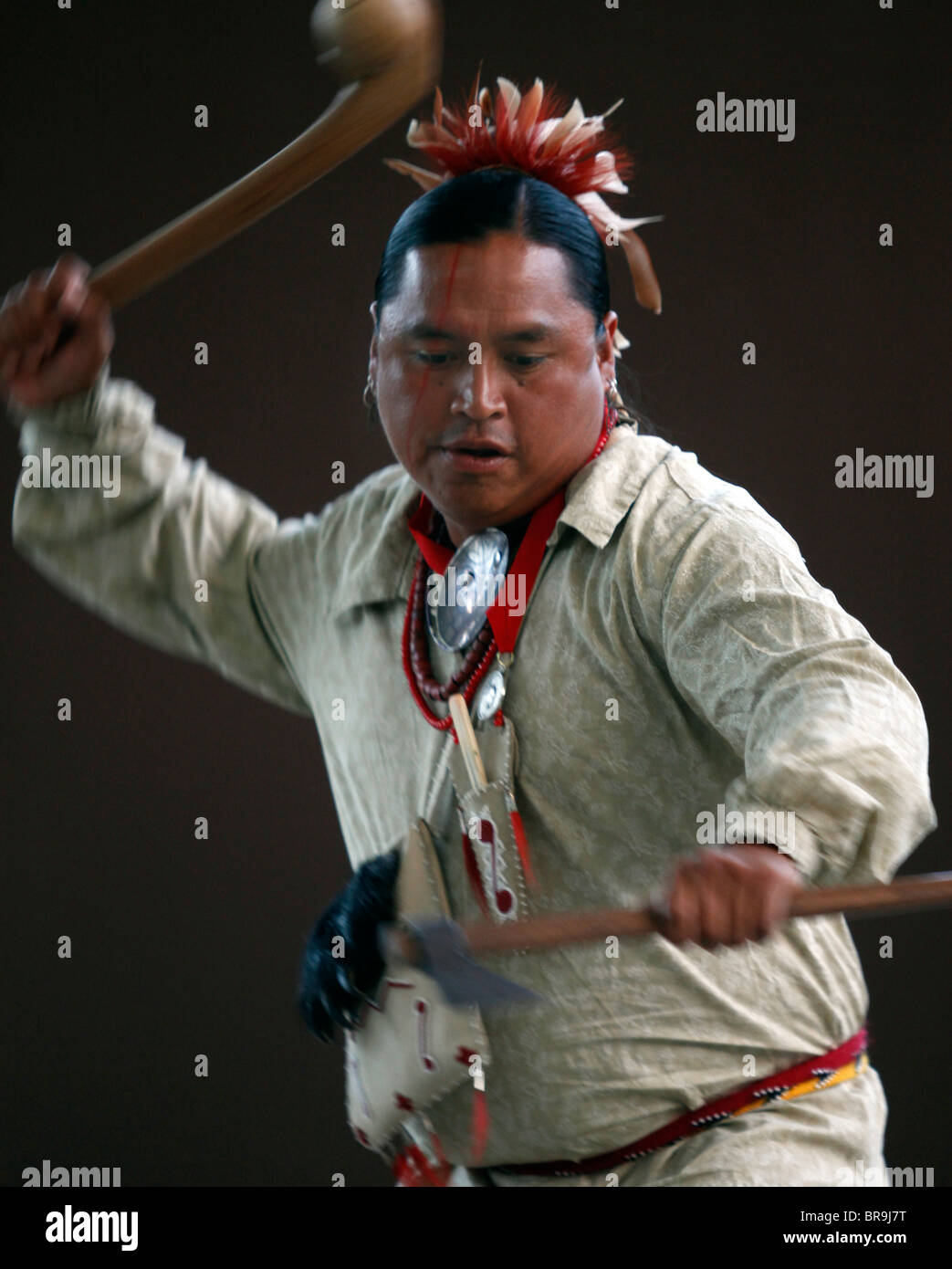 Cherokee, North Carolina - Cherokee man, member of the Warriors of ...