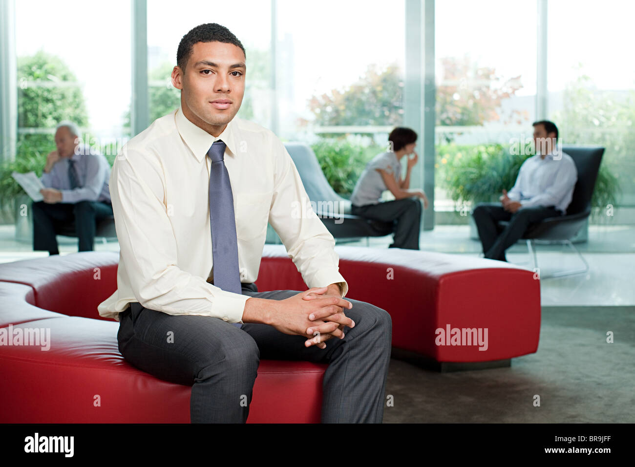 Businessman in office Stock Photo - Alamy