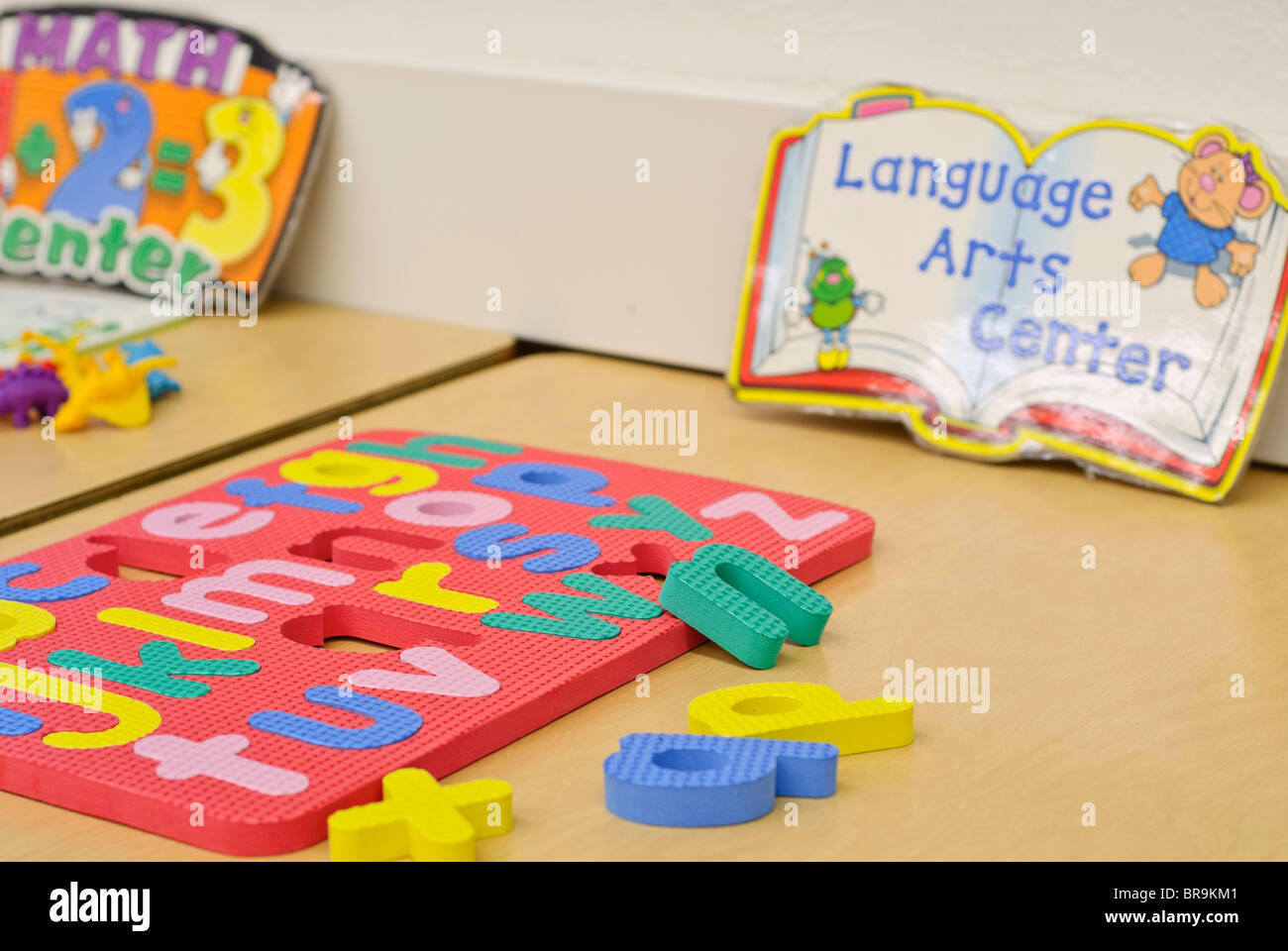 Kindergarten and First Grade classroom Stock Photo - Alamy