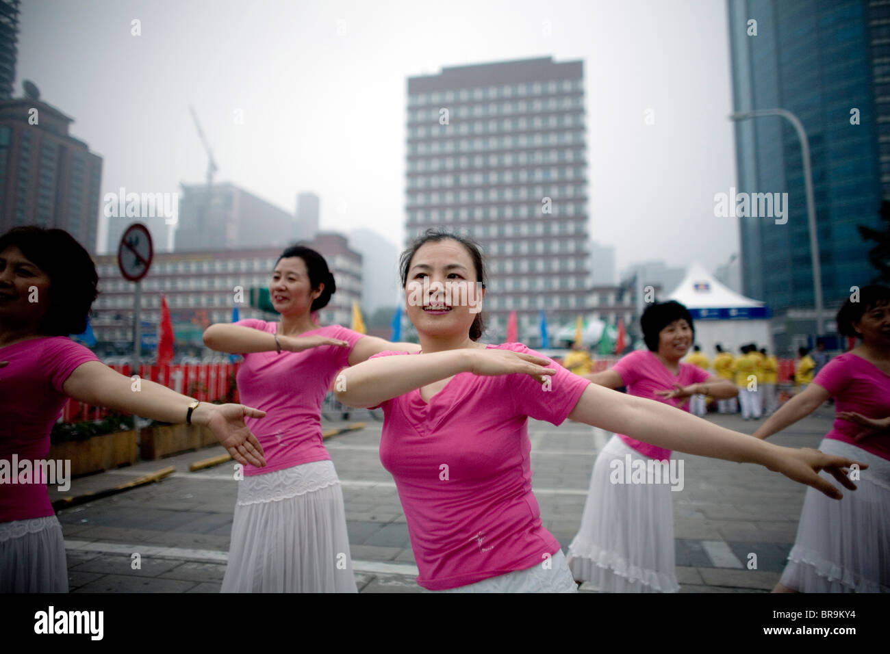Beijing - dancing women workers Stock Photo - Alamy
