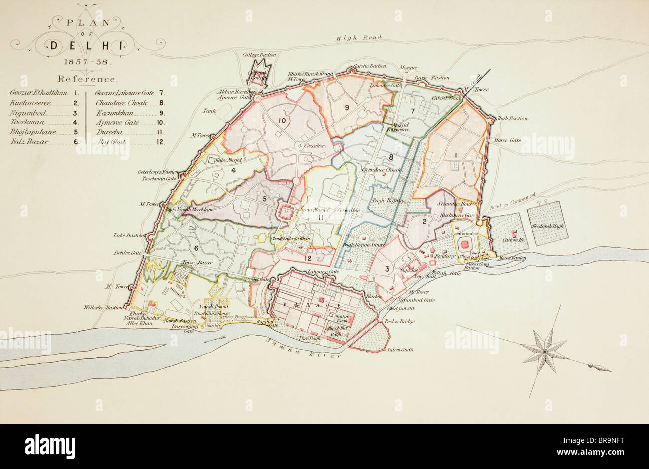 Delhi map hi-res stock photography and images - Alamy