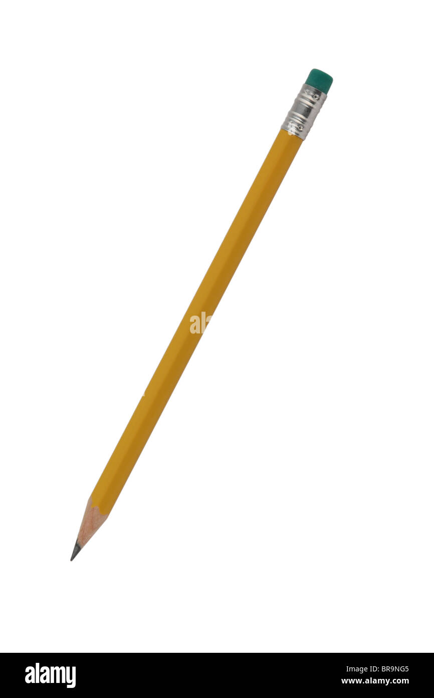 Pencil isolated on pure white Stock Photo - Alamy