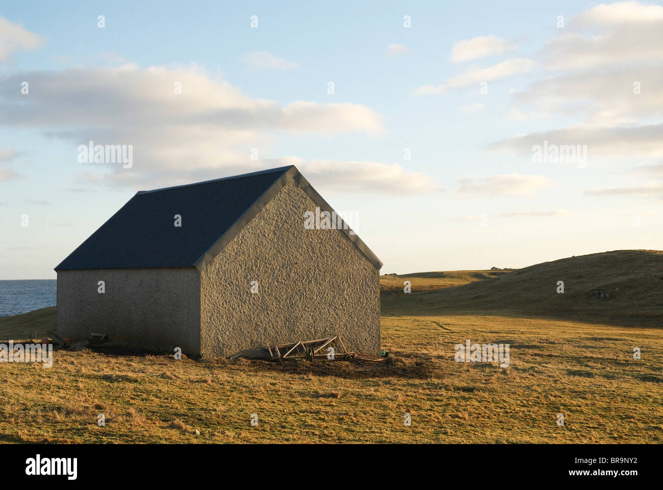 House on fair Isle Stock Photo - Alamy