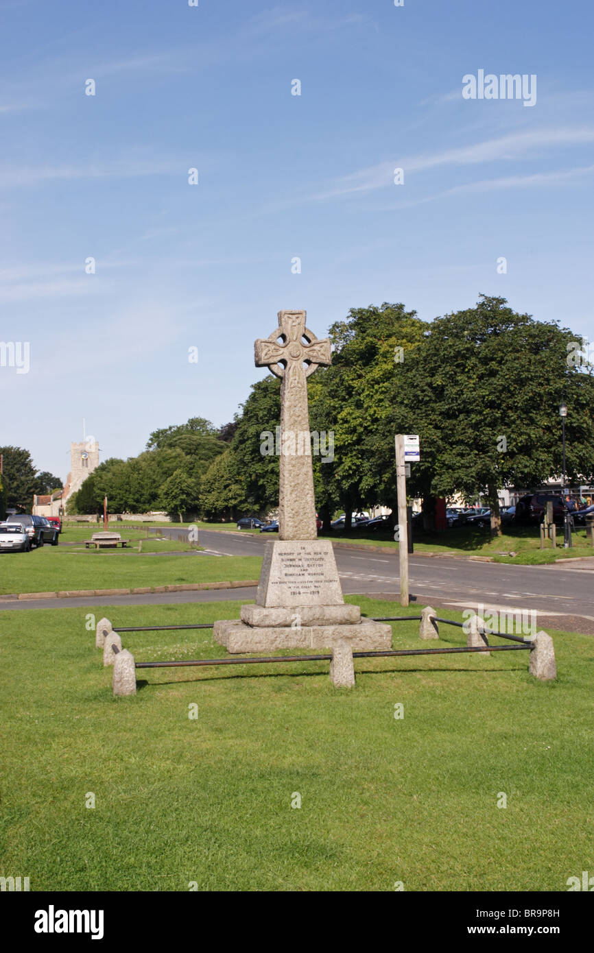 War Memorial Burnham Market Norfolk UK Stock Photo - Alamy