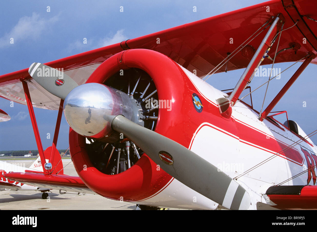 CLOSE UP OF PROPELLER ON BOEING PT-17 STEARMAN AIRPLANE Stock Photo - Alamy