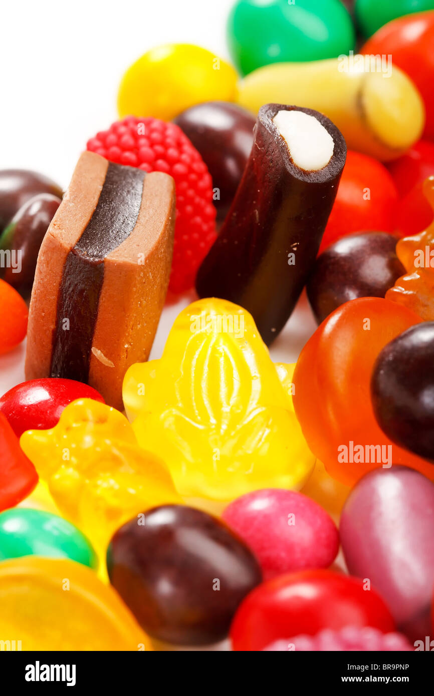 assortment of colorful candy Stock Photo - Alamy