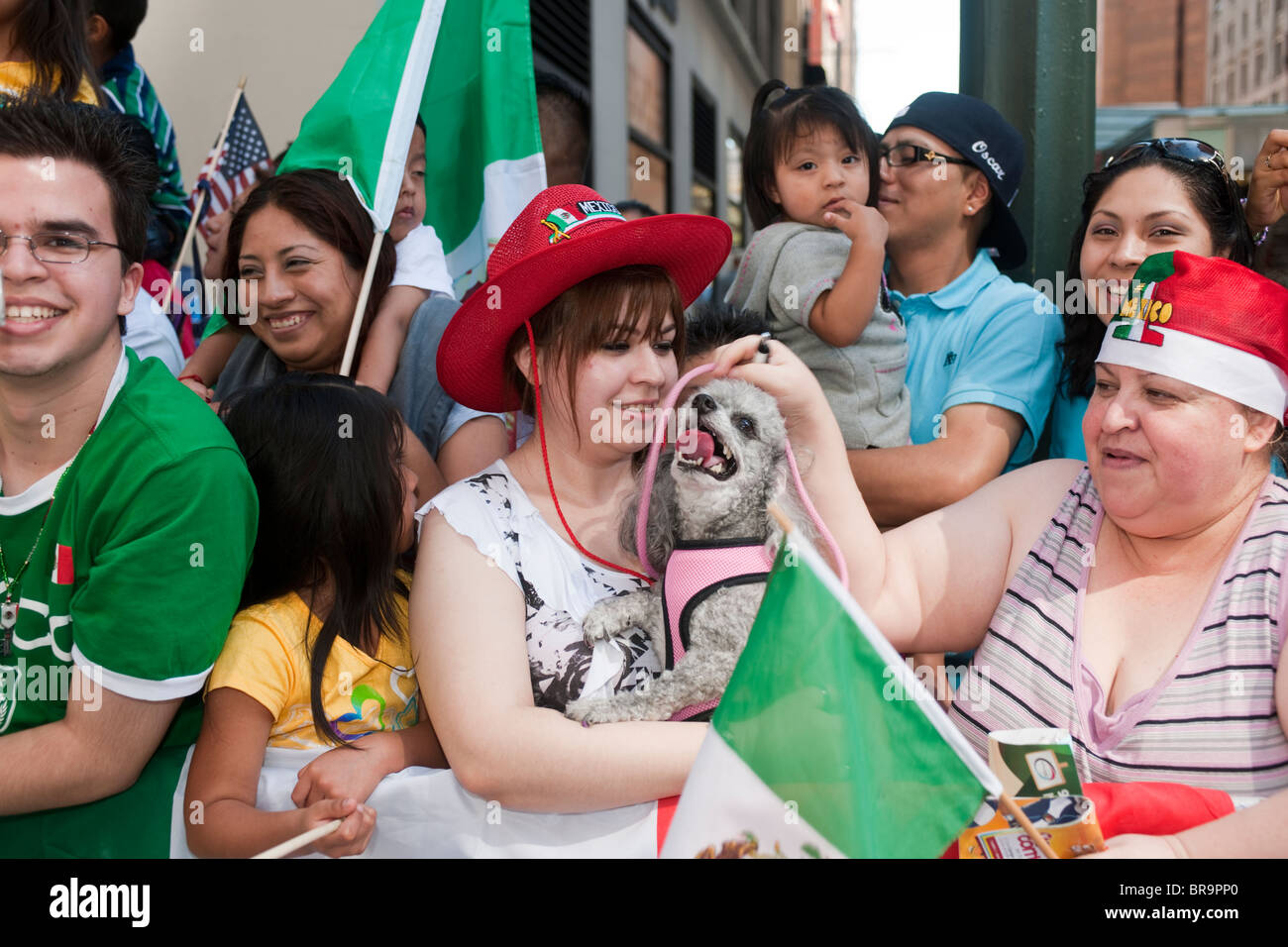 Mexican-Americans gather on Madison Avenue in New York for the annual ...