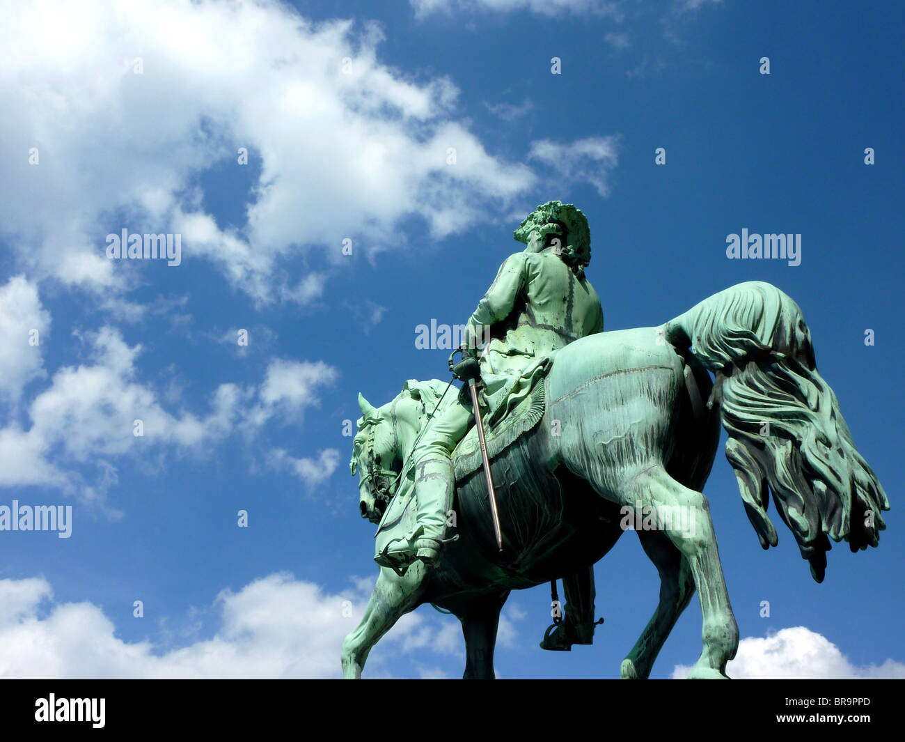 statue of horse rider in Brunswick Stock Photo - Alamy
