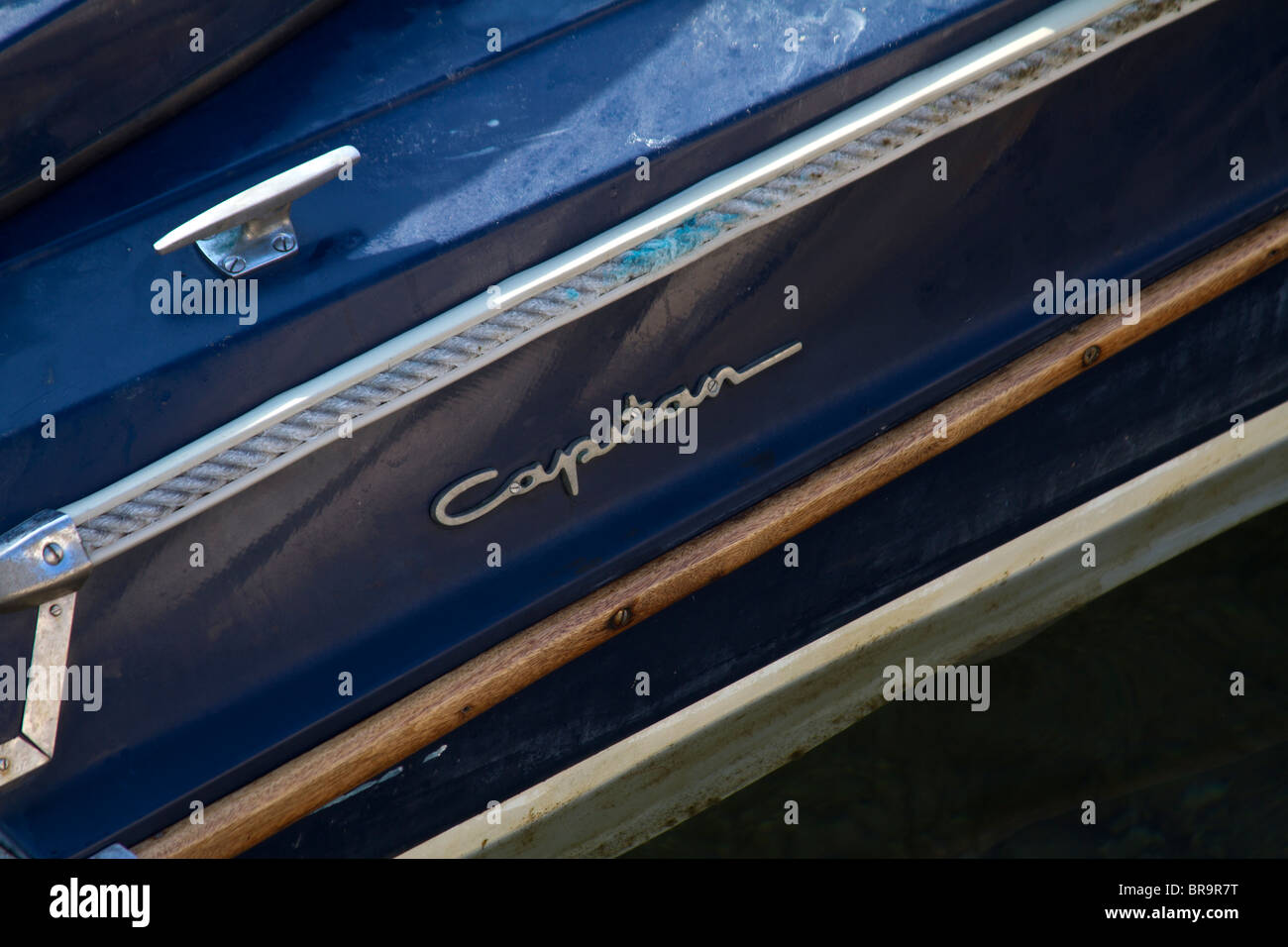boat blue capitan Stock Photo - Alamy