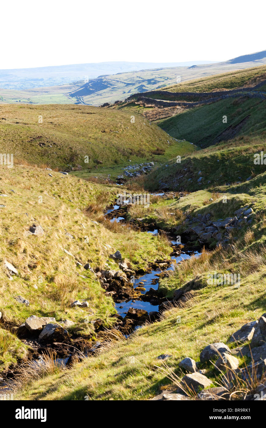 Long Gill in Kingsdale beside the single track road between Dent and ...