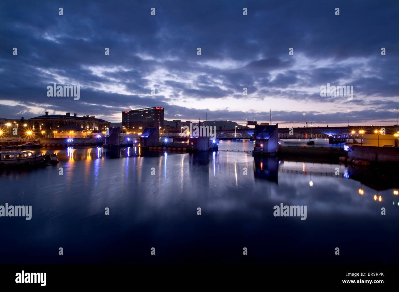 Lagan Weir, River Lagan, Laganside, Belfast, Ireland Stock Photo - Alamy