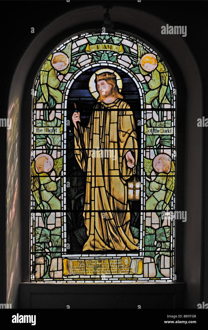 "Christ the Light of the World", window. Church of Saint Mary the ...