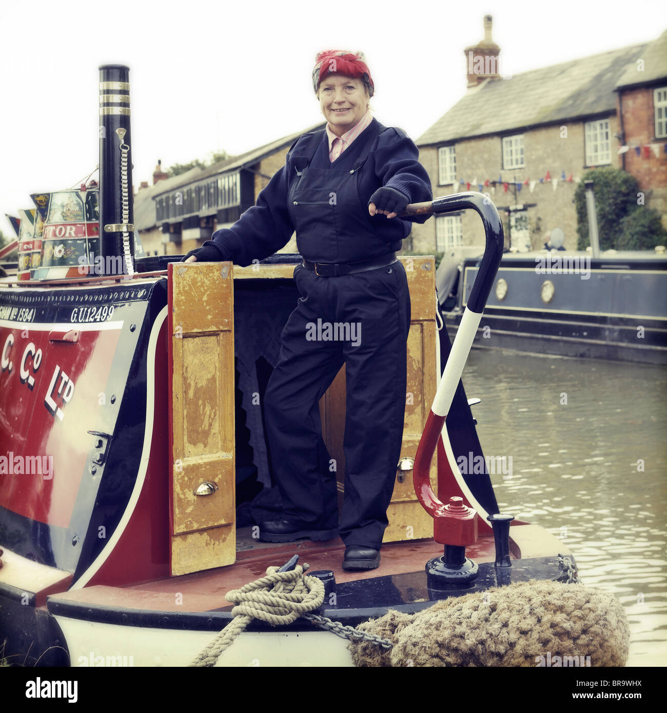 Idle Woman of the Canals Working a Narrow Boat - IW Inland Waterways ...