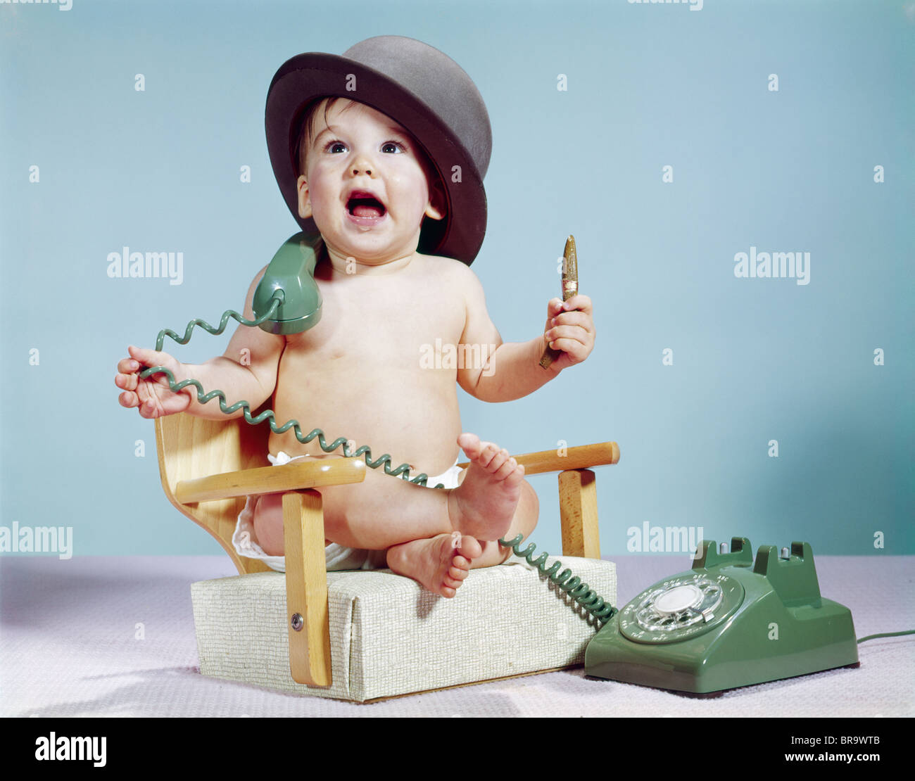 Baby Hughie With A Cigar