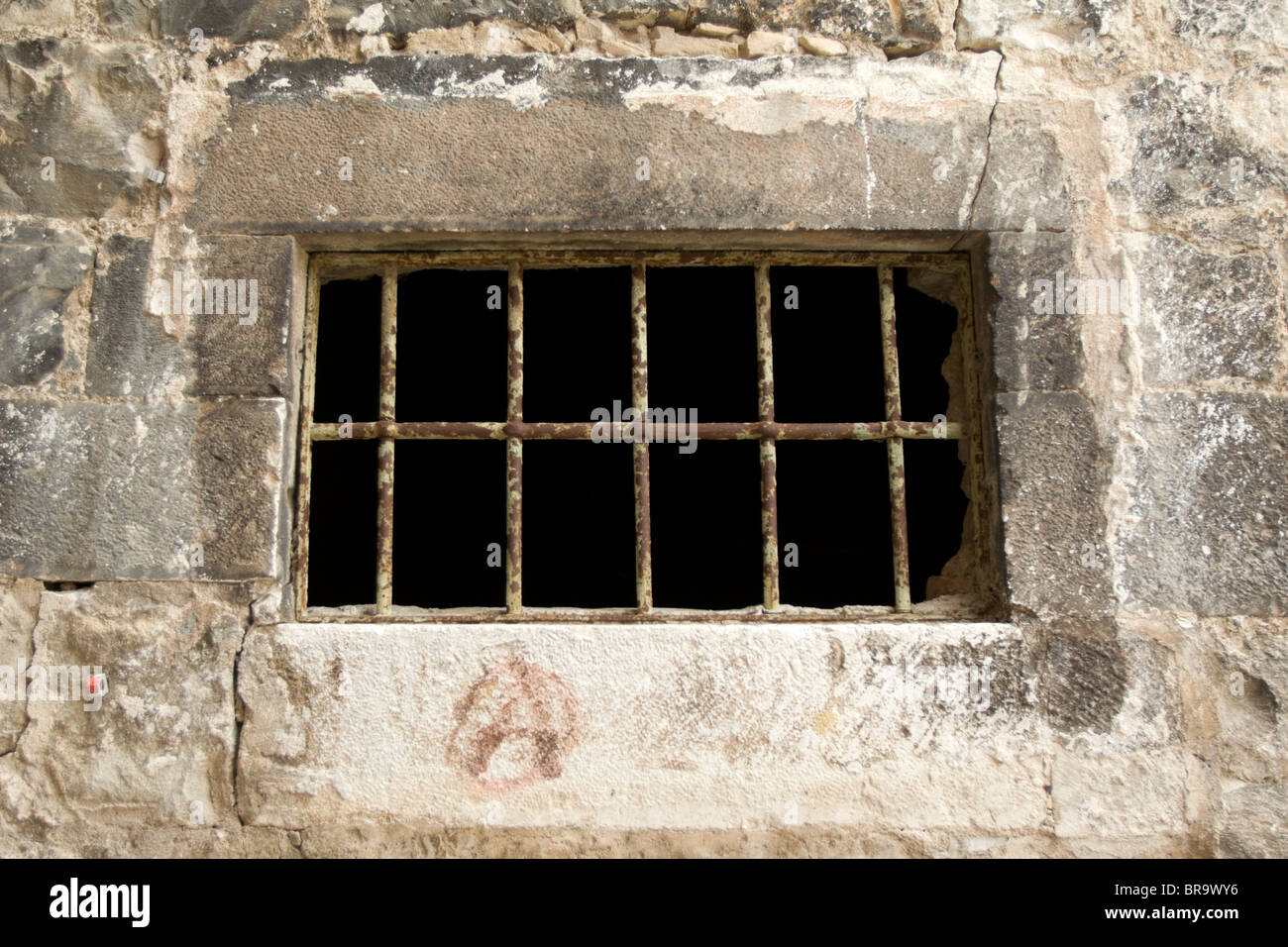 A barred window Stock Photo - Alamy