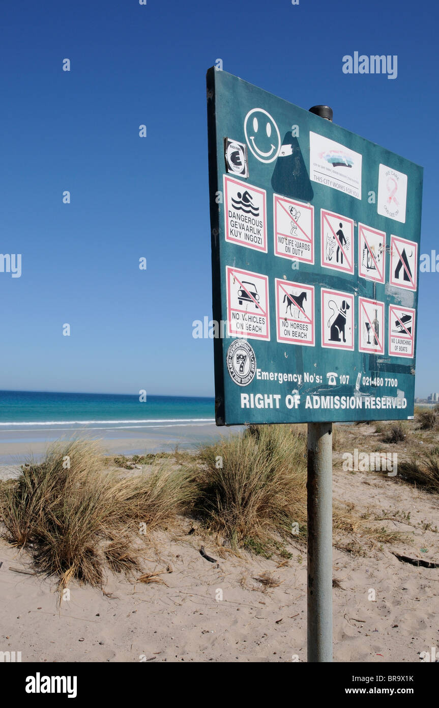 Beach notice board hi-res stock photography and images - Alamy