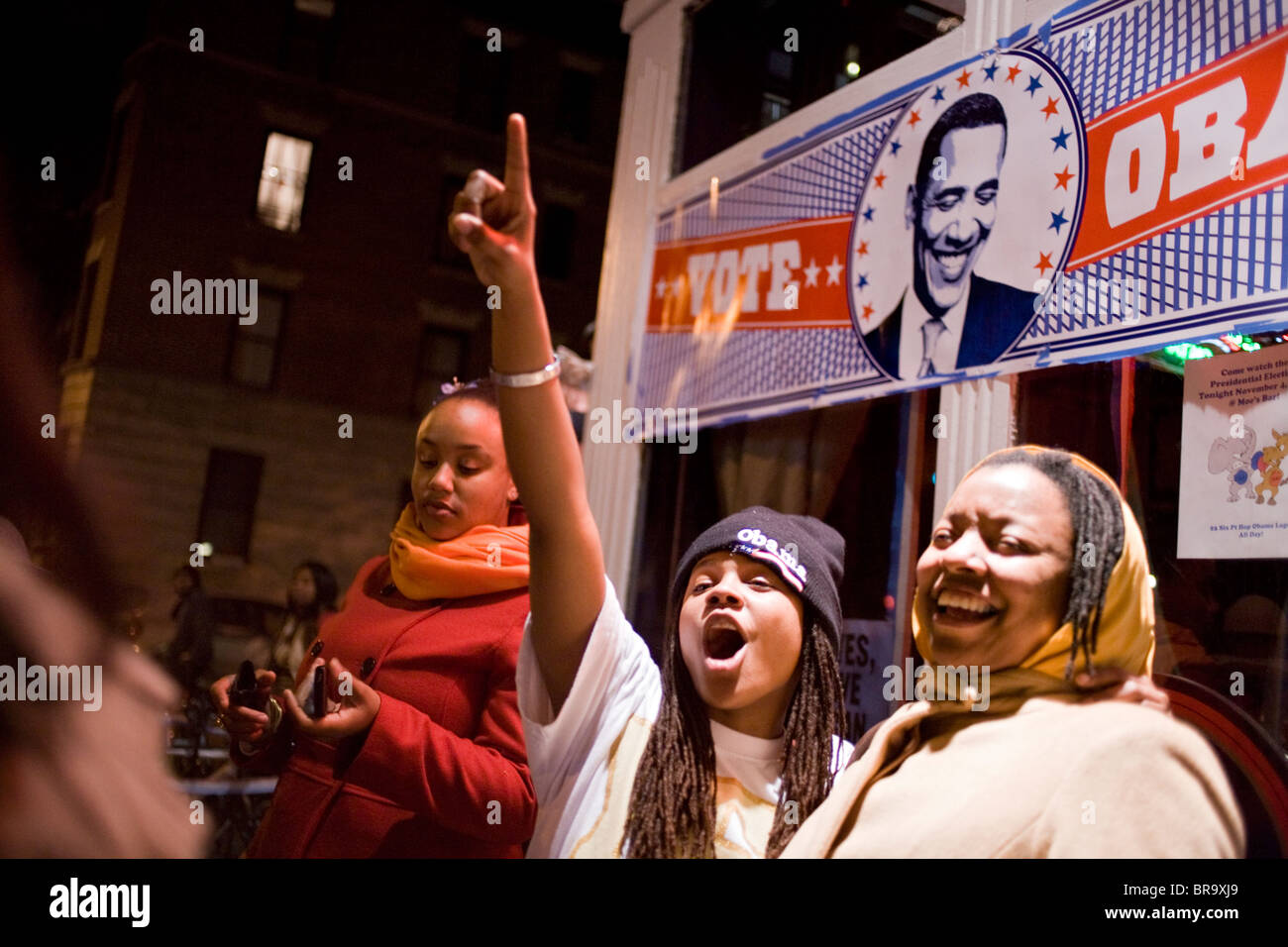 Obama election night 2008 hi-res stock photography and images - Alamy