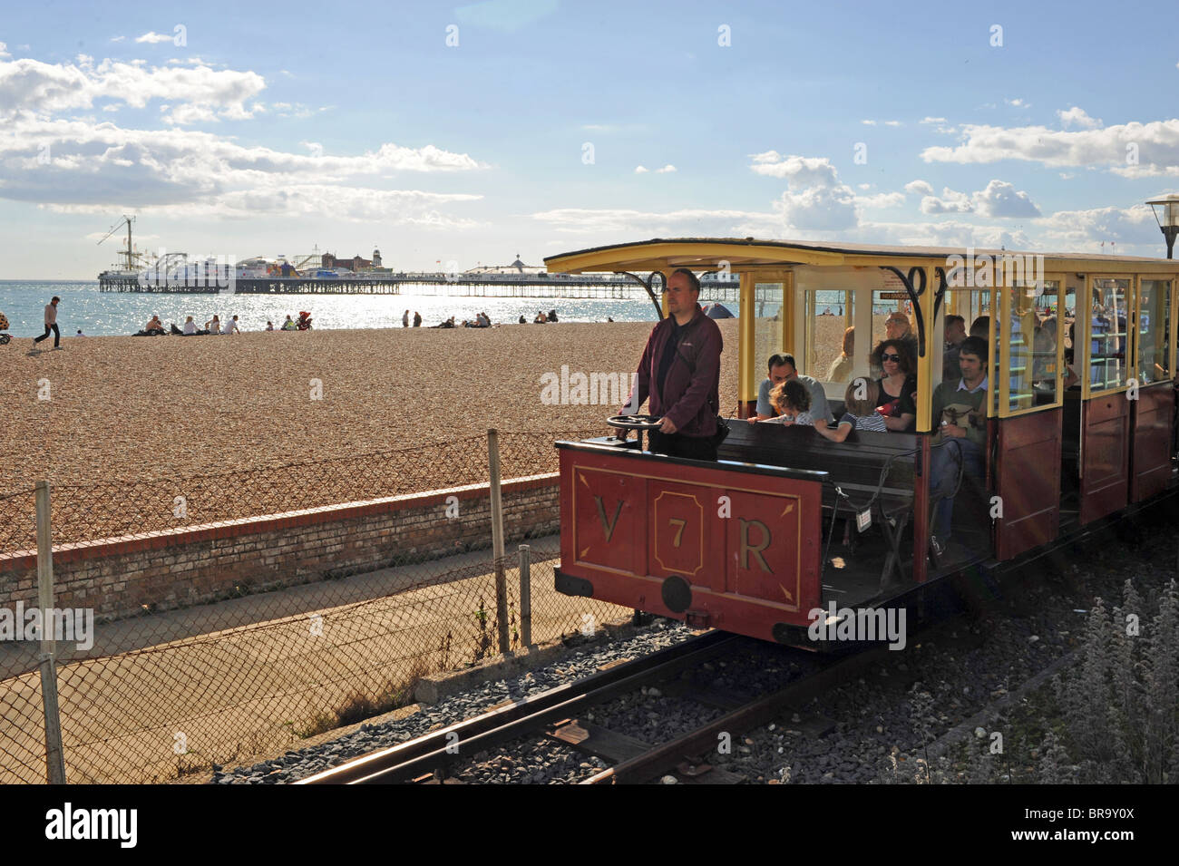 Uk railway beach train hi-res stock photography and images - Alamy