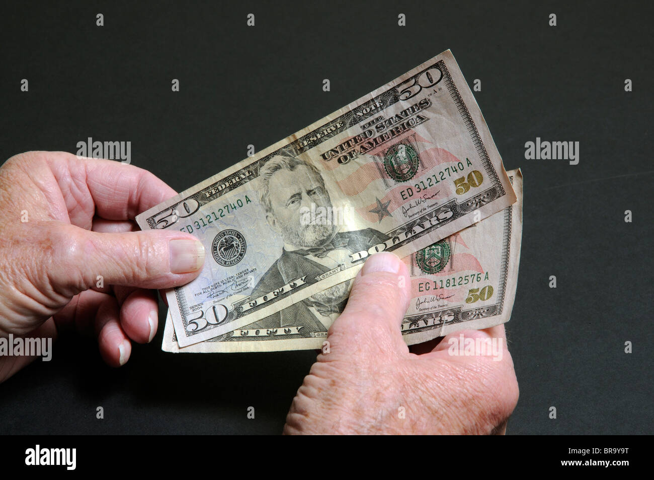 50 Dollar Bill Put Your Hand Up