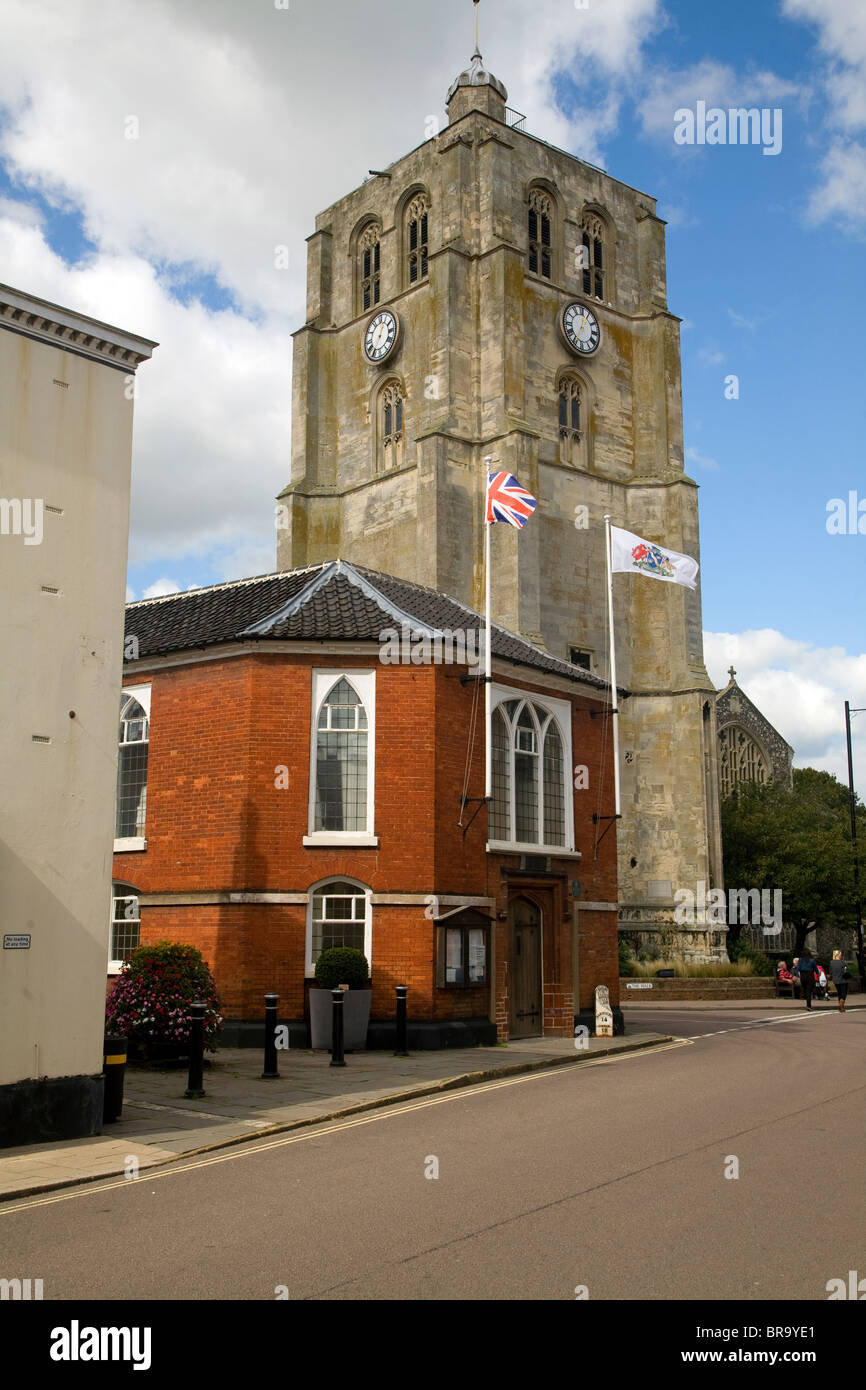 Tower and town guildhall, Beccles, Suffolk, England Stock Photo - Alamy