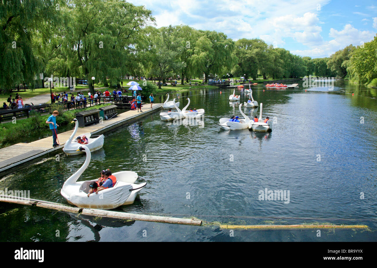 Children's water play ground at Toronto Centre and Ward Island, part of ...