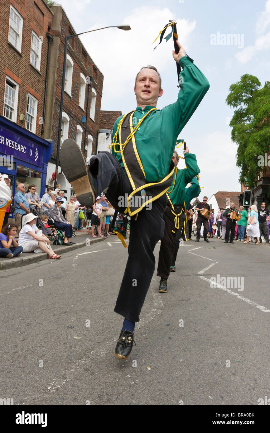 Members of the Chiltern Hundreds Clog Morris group performing North ...