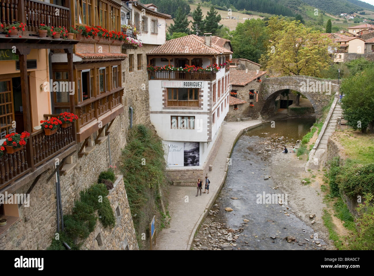 Village of Potes, Cantabria, Spain Stock Photo - Alamy