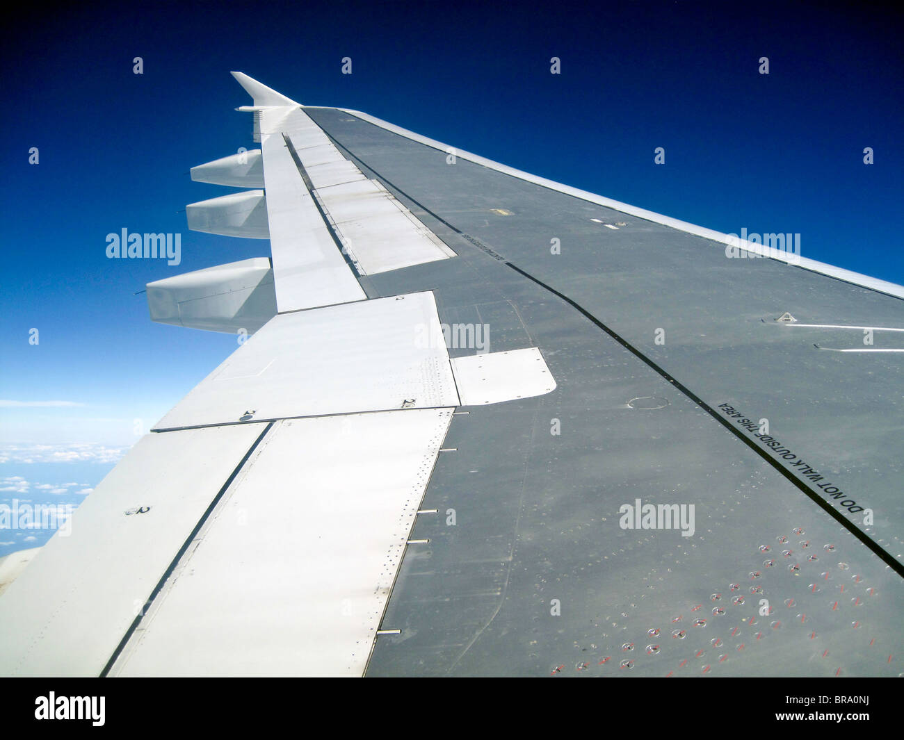 WING OF A A320 Airbus jetliner with a 112 foot wing span see here over ...
