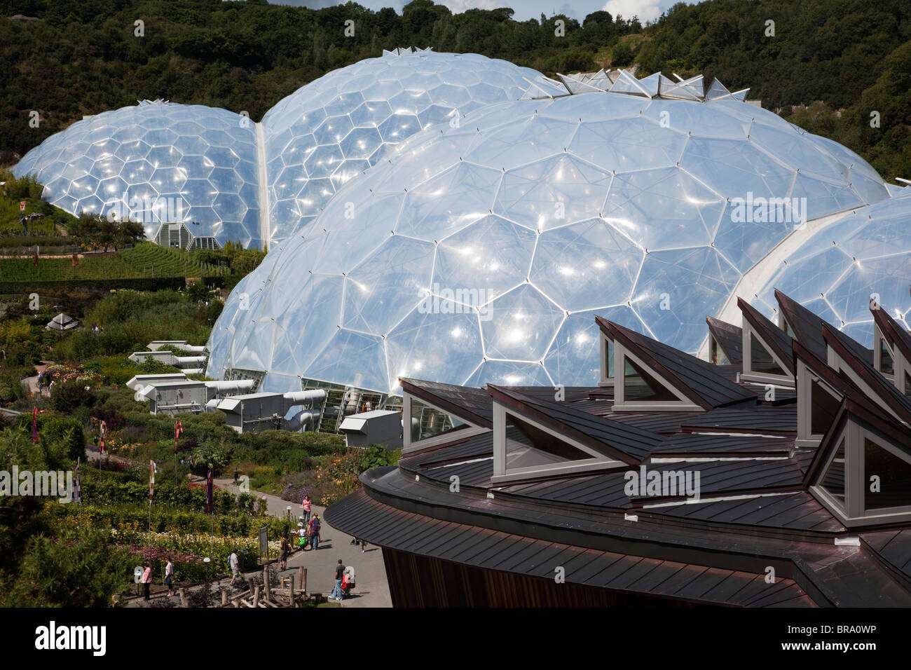The Eden Project, botanical gardens, Cornwall, England designed by ...