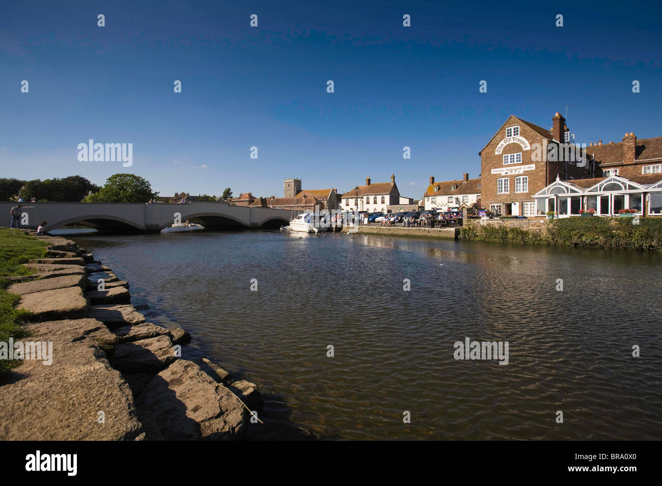 Riverside at Wareham Stock Photo - Alamy
