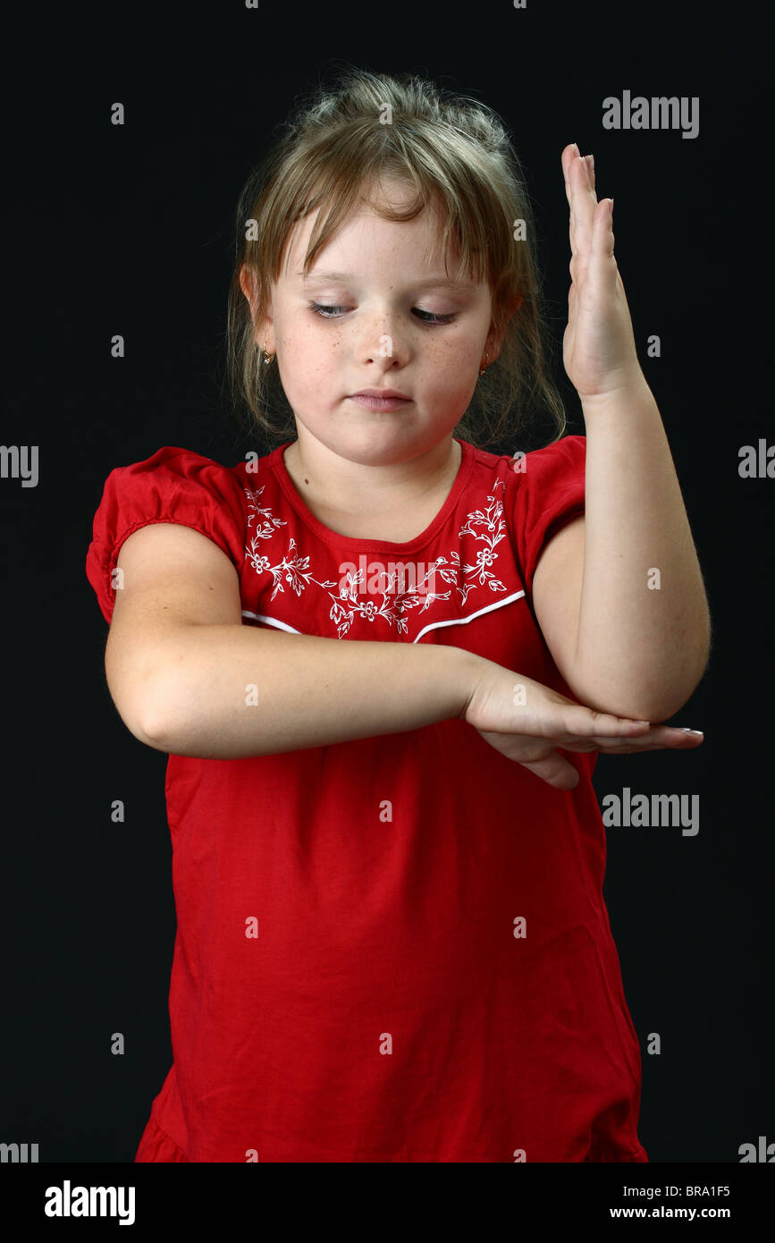 Infant girl making face hi-res stock photography and images - Alamy