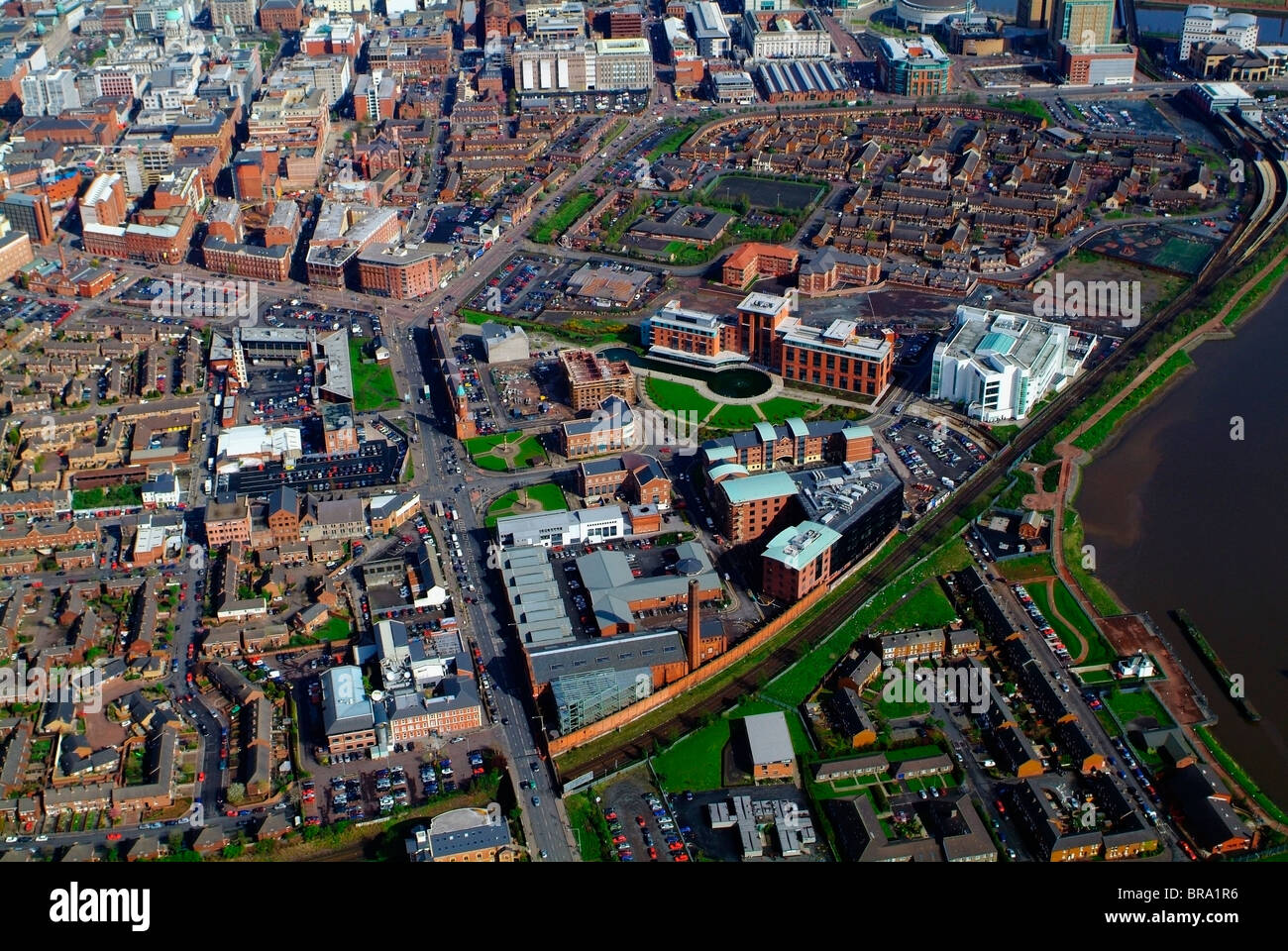 Aerial View Of Belfast, Ireland Stock Photo - Alamy