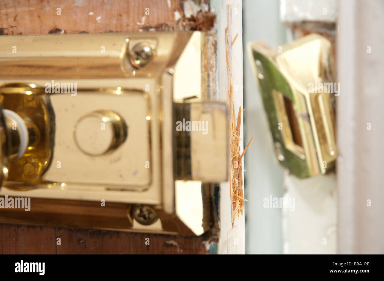 Smashed lock hi-res stock photography and images - Alamy