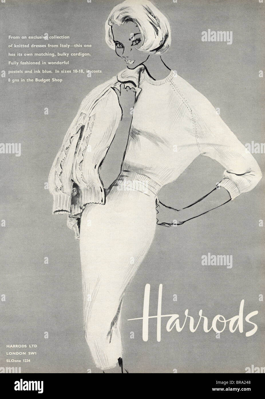 1950s uk harrods magazine advert hi-res stock photography and images ...