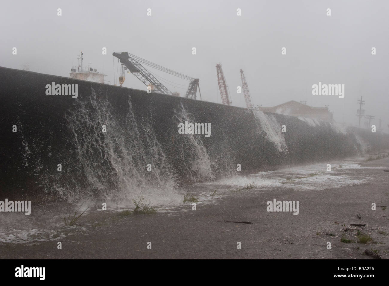 Water overtops the Industrial Canal levees in New Orleans as Hurricane ...