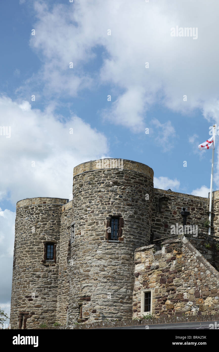 East wall of Ypres Castle in the Cinque Port town of Rye, East Suusex ...