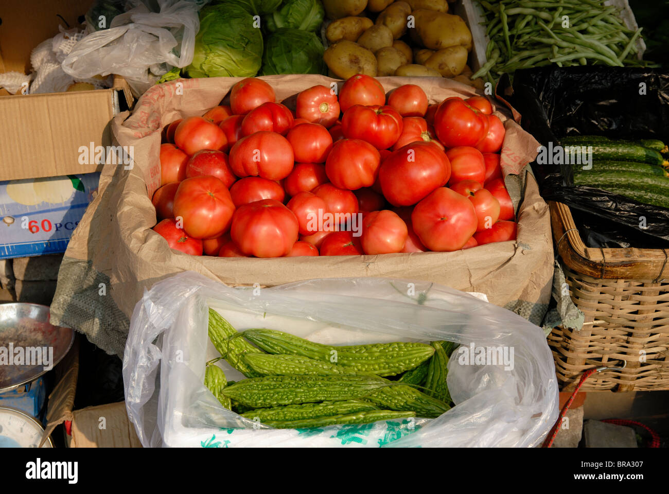 CHINESE PRODUCE FOR SALE Stock Photo - Alamy