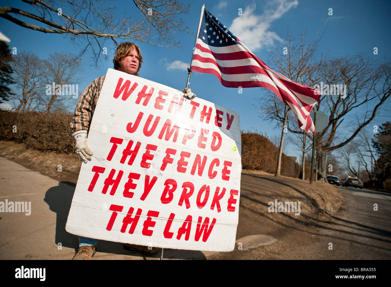 Anti immigration sign hi-res stock photography and images - Alamy