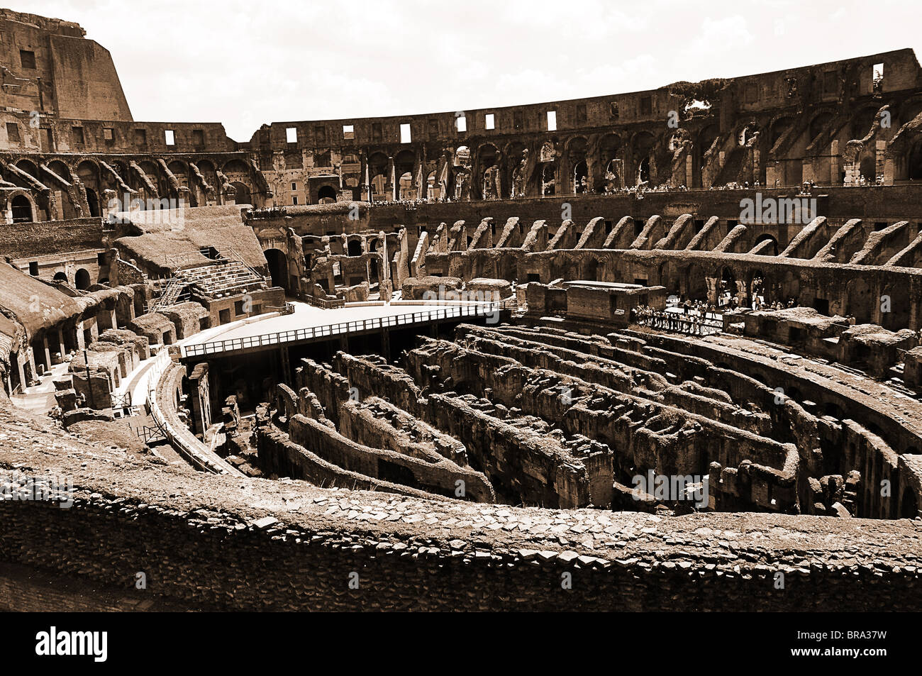 view from inside the coliseum Stock Photo - Alamy