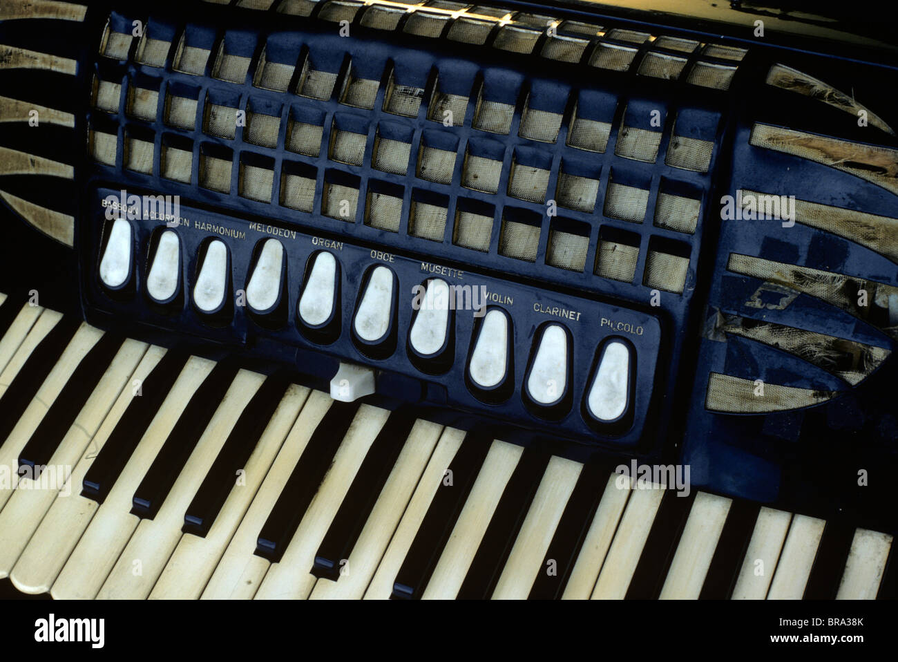 RETRO ANTIQUE ACCORDION KEYBOARD Stock Photo - Alamy
