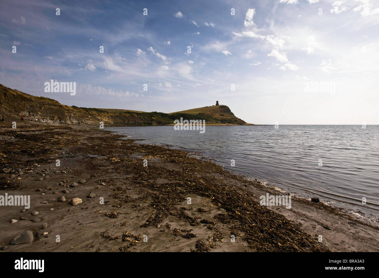 The folly on top of Kimmeridge Bay, Dorset Stock Photo - Alamy