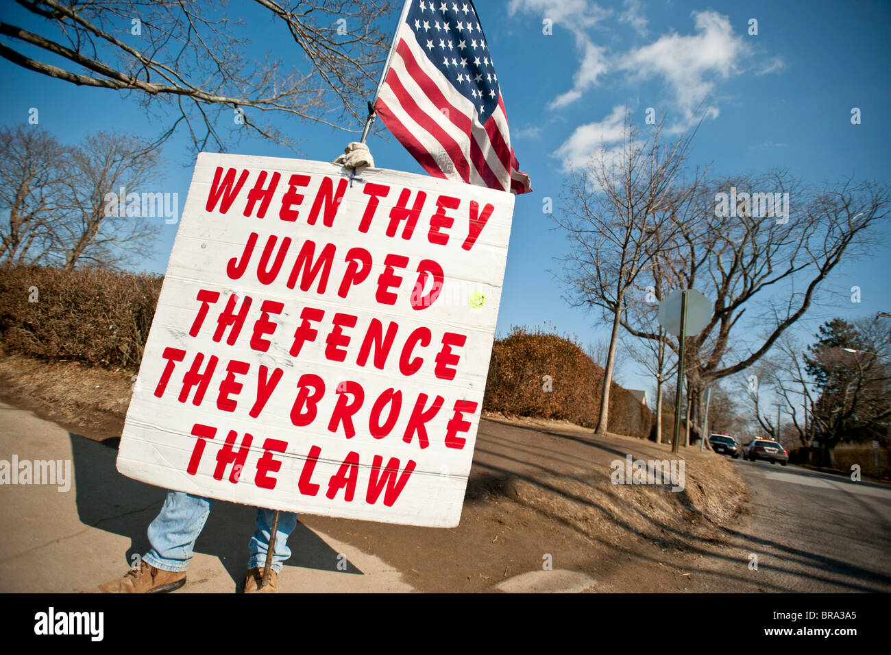 Anti immigration sign hi-res stock photography and images - Alamy