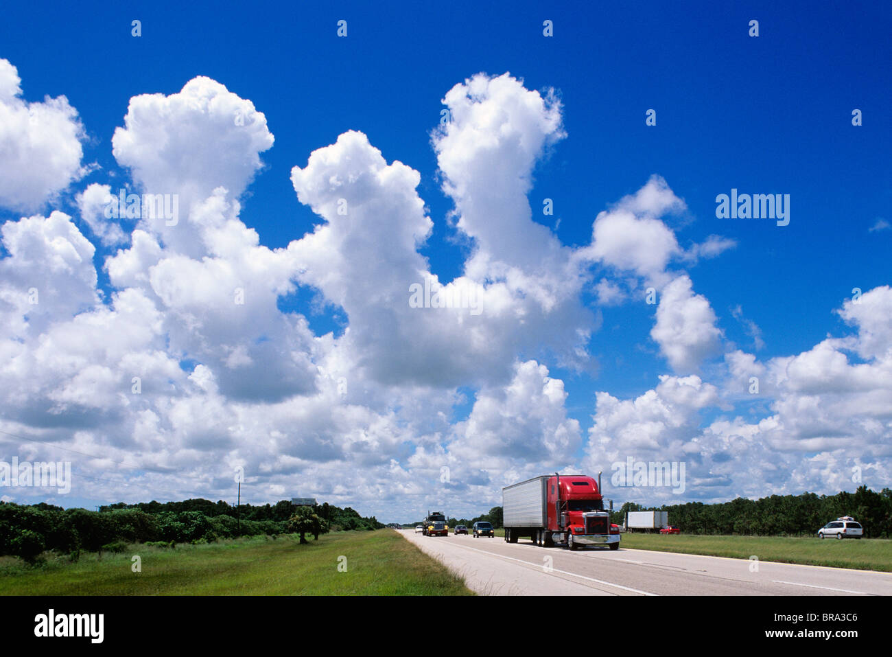 TRAFFIC ON INTERSTATE 95 FLORIDA Stock Photo - Alamy