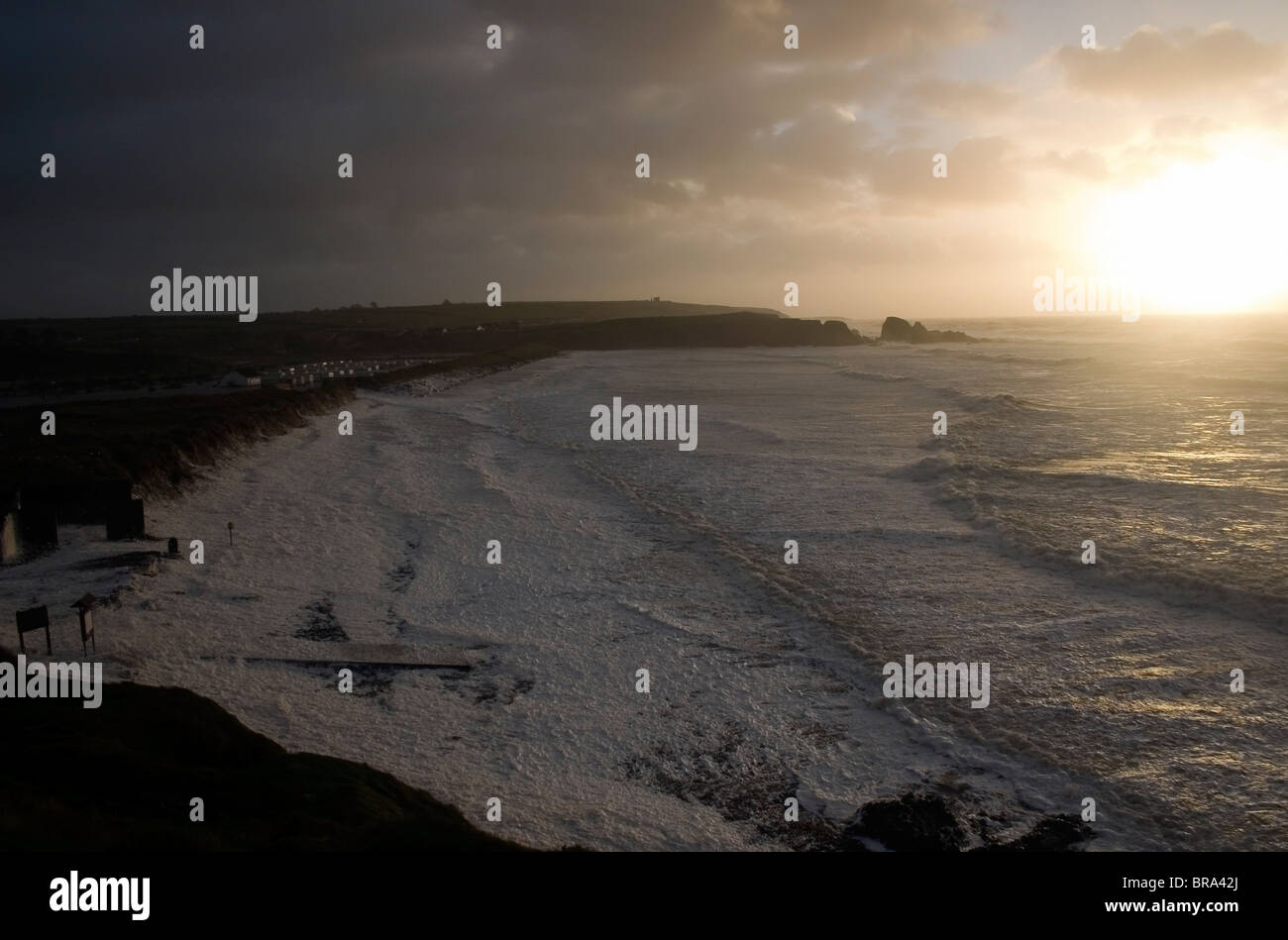 Stormy Seas, Bunmahon Cove, Co Waterford, Ireland Stock Photo - Alamy